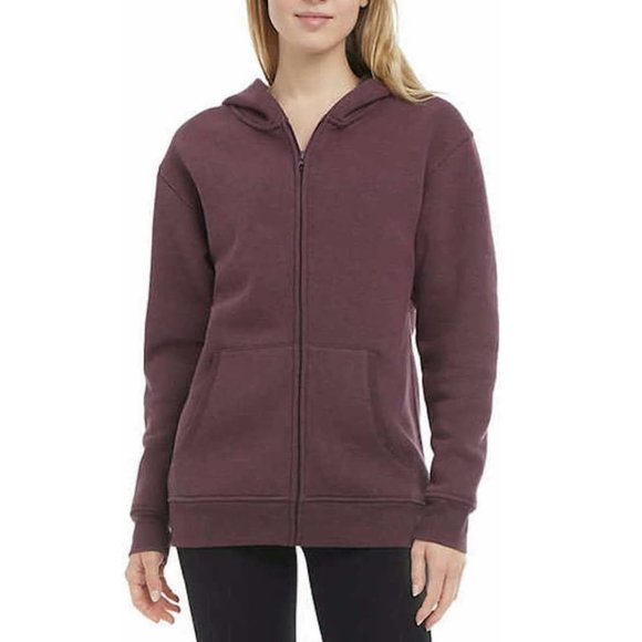 Danskin | Tops | Nwt Danskin Womens Cozy Fleece Full Zip Hoodie Jacket ...